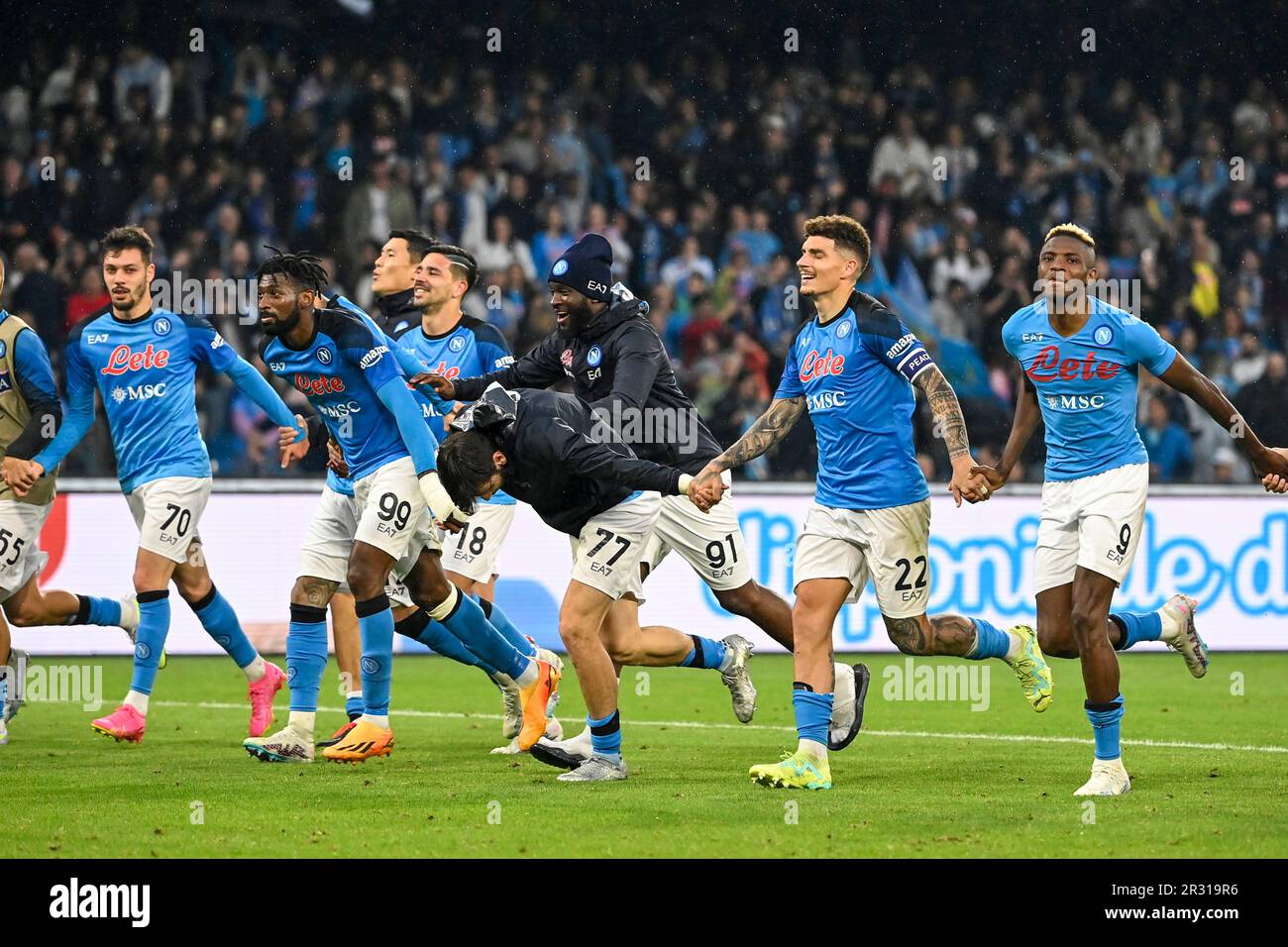 Gianluca Gaetano, Andre Zambo Anguissa, Kim Min-jae, Giovanni Simeone ...