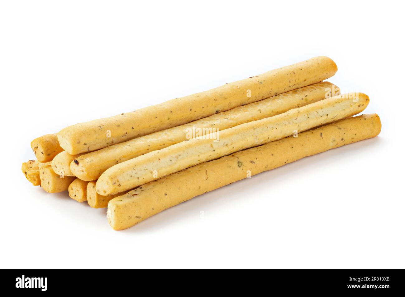 Grissini sticks. Traditional italian breadsticks isolated on white ...
