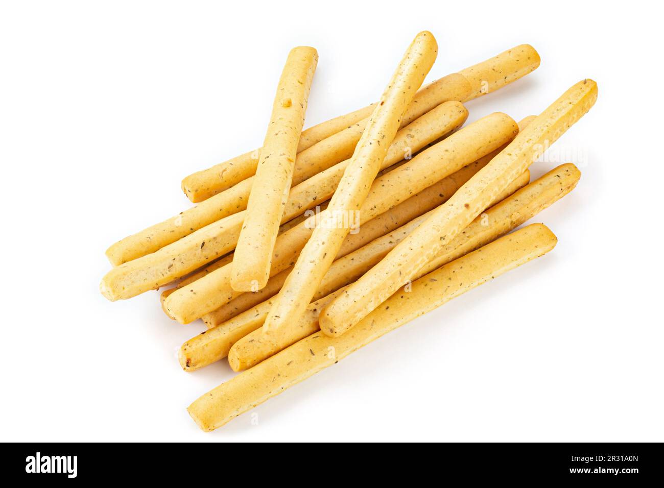 Grissini sticks. Traditional italian breadsticks isolated on white ...