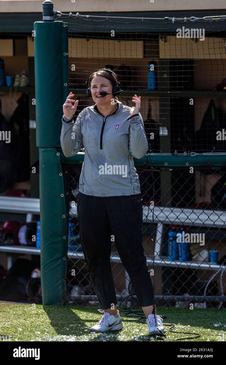 May 21 2023 Palo Alto CA U.S.A. Stanford head coach Jessica Allster ...