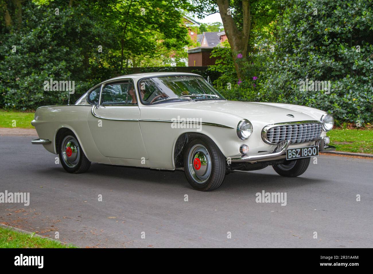 1963 60s sixties Volvo White Petrol 1780 cc; at the Lytham St Annes ...