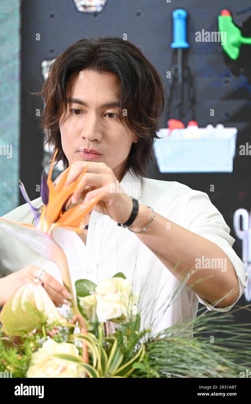 Taiwanese actor, model and singer Jerry Yan attended activity in Shanghai, China. 21st May, 2023 ...