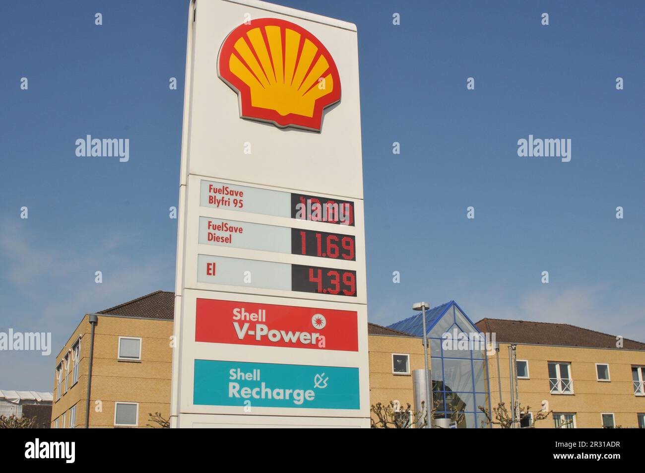 22 May 2023/Shell gas station or petrol station in Kastrup Copenhagen ...