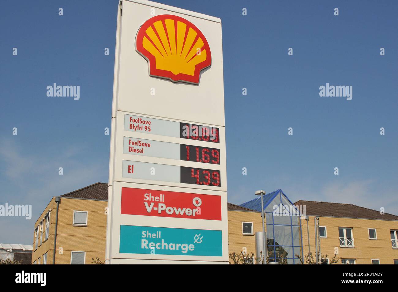 22 May 2023/Shell gas station or petrol station in Kastrup Copenhagen ...