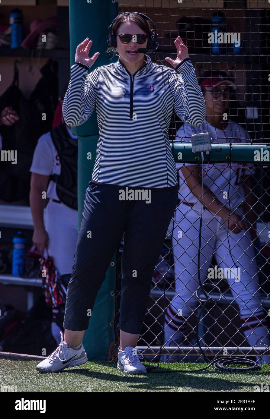 May 21 2023 Palo Alto CA U.S.A. Stanford head coach Jessica Allster ...