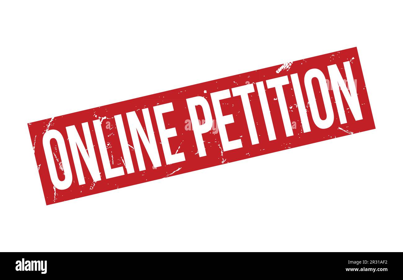 Red Online Petition Rubber Stamp Seal Vector Stock Vector Image & Art ...