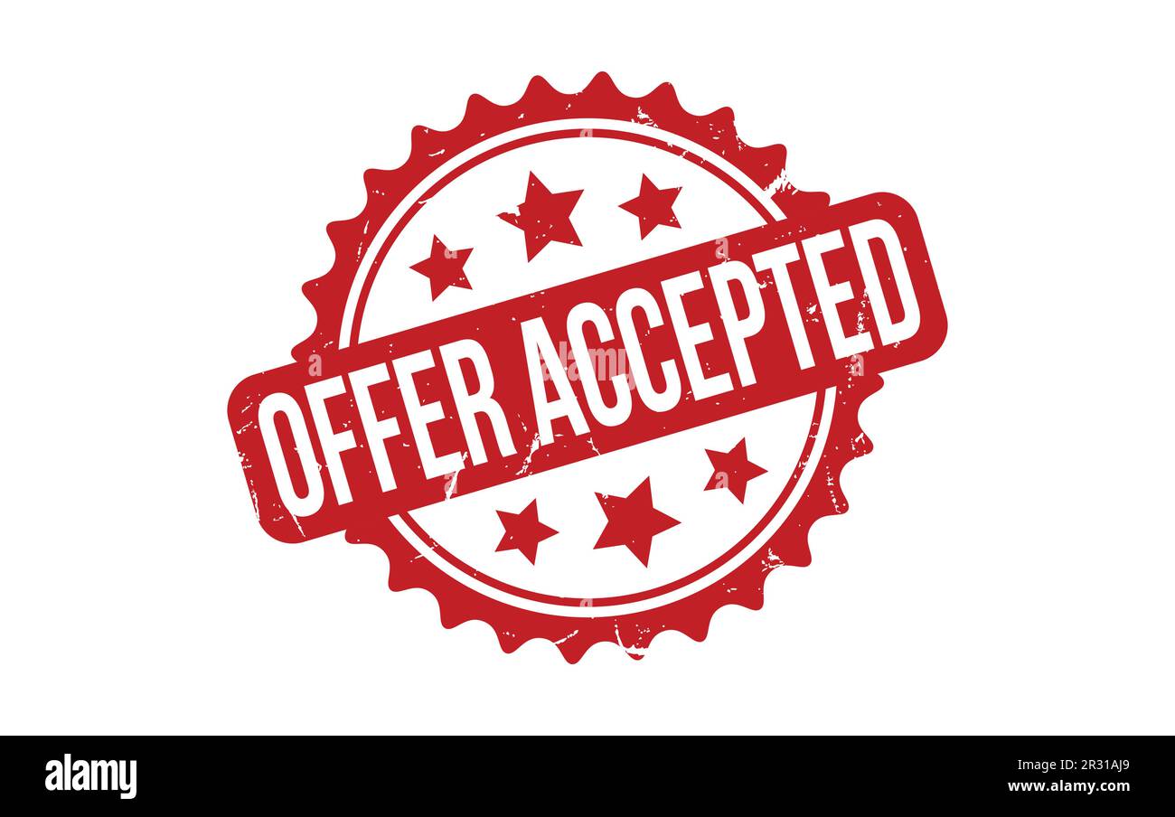 Red Offer Accepted Rubber Stamp Seal Vector Stock Vector Image & Art - Alamy