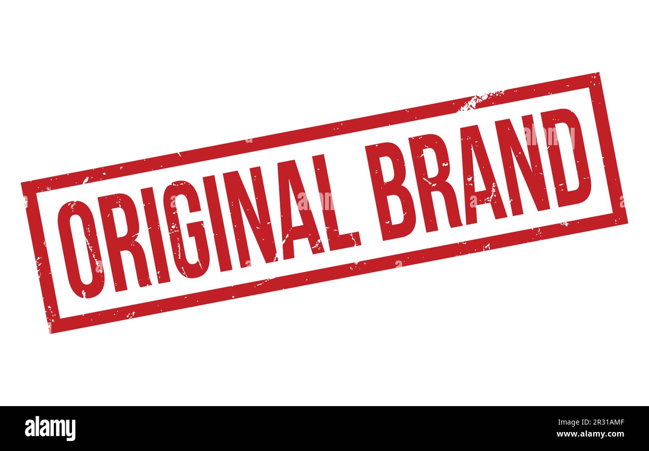 Red Original Brand Rubber Stamp Seal Vector Stock Vector Image & Art ...