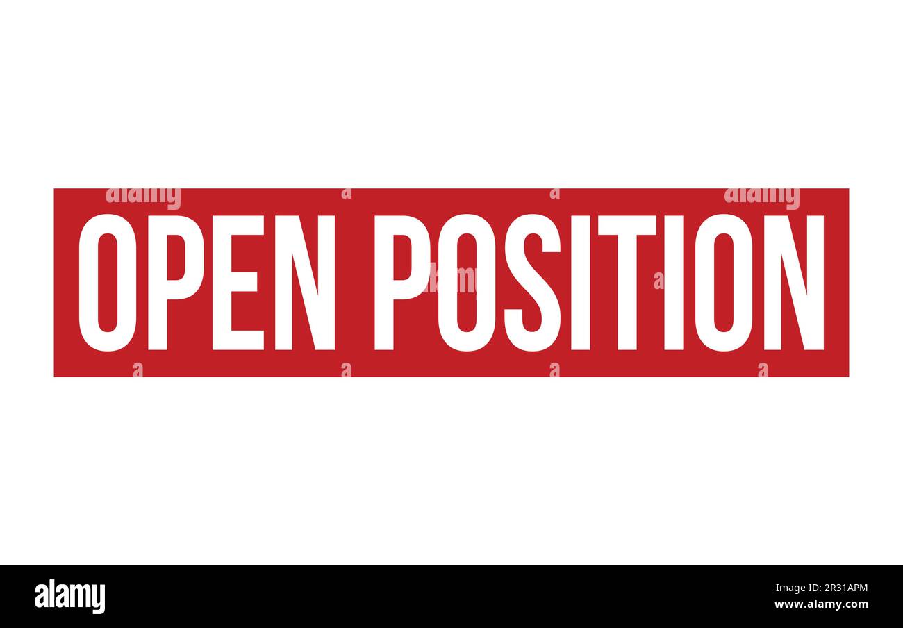 Open Position Rubber Stamp Seal Vector Stock Vector Image & Art - Alamy