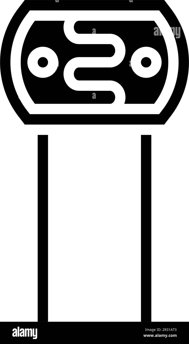 photoresistor electronic component glyph icon vector illustration Stock Vector Image & Art - Alamy