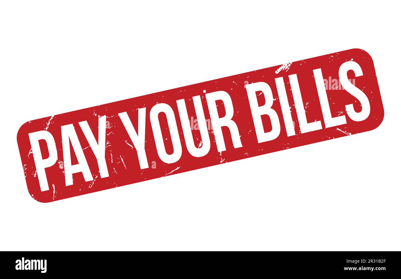 Pay your bills rubber stamp hi-res stock photography and images - Alamy