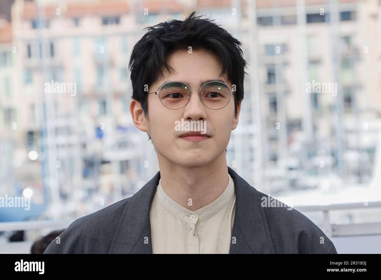 Haoran Liu poses for photographers at the photo call for the film 'The Breaking Ice' at the 76th ...