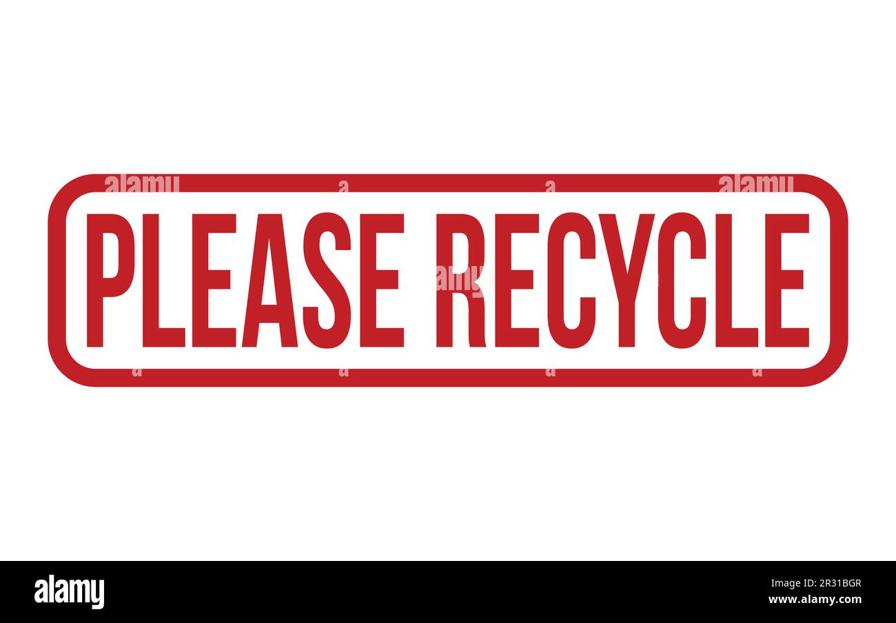 Please recycle seal hi-res stock photography and images - Alamy