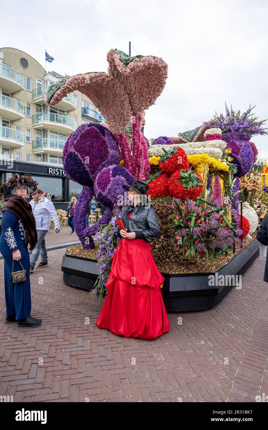 Noordwijk, Netherlands - April 22, 2023: Spectacular flower covered ...