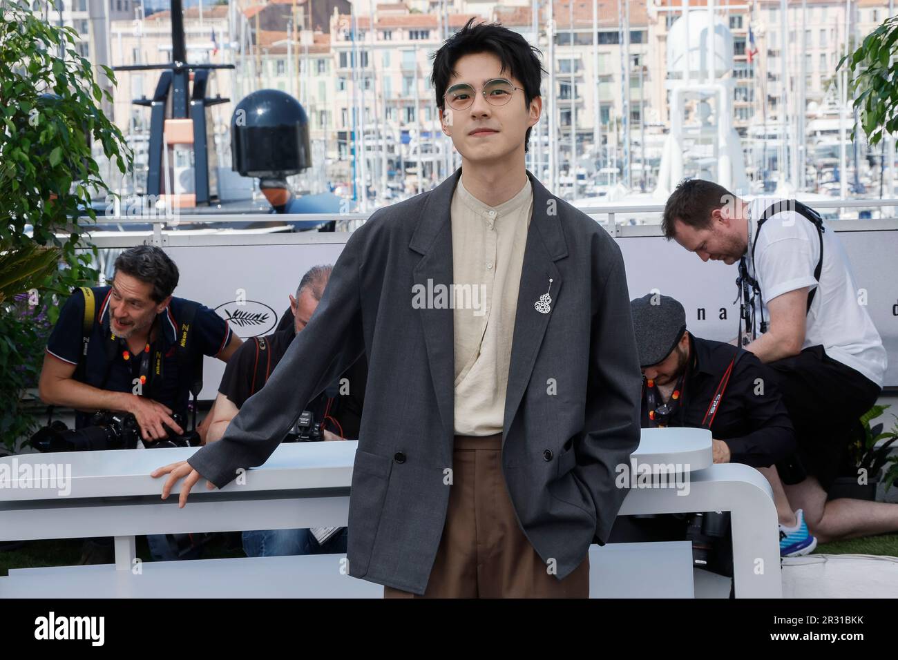 Haoran Liu poses for photographers at the photo call for the film 'The ...