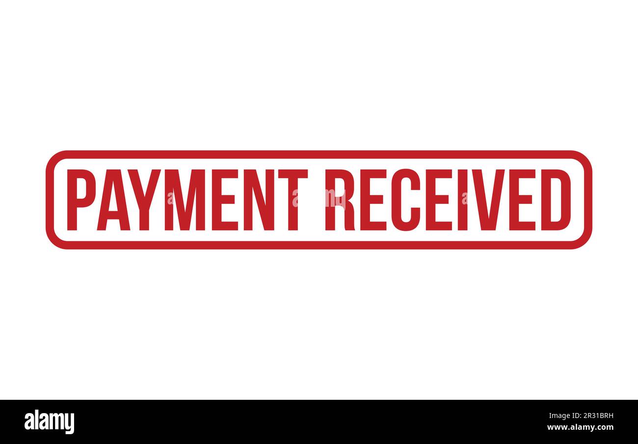 Red Payment Received Rubber Stamp Seal Vector Stock Vector Image & Art ...