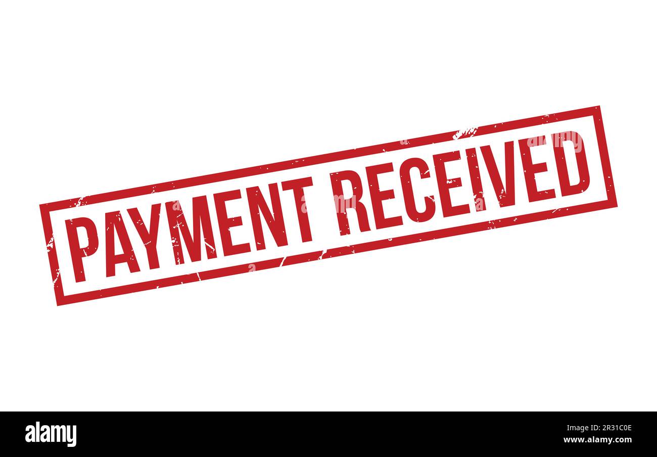 Red Payment Received Rubber Stamp Seal Vector Stock Vector Image & Art ...