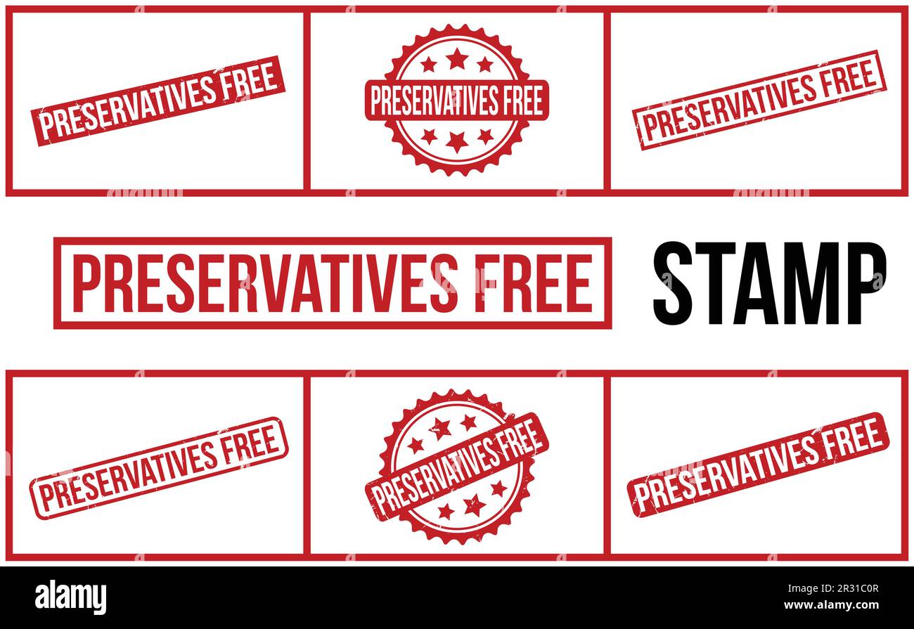 Preservatives free stamp hi-res stock photography and images - Alamy