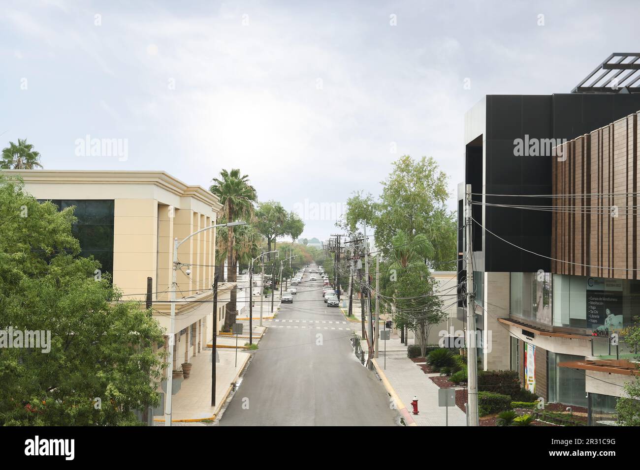 Mexico, San Pedro Garza Garcia - August 26, 2022: City street with ...
