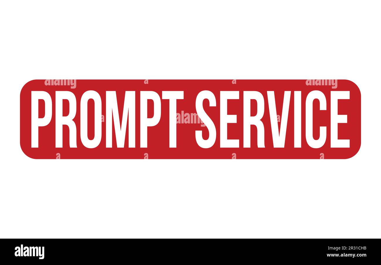 Prompt service stamp hi-res stock photography and images - Alamy
