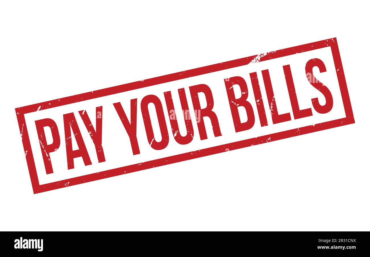 Red Pay Your Bills Rubber Stamp Seal Vector Stock Vector Image & Art ...