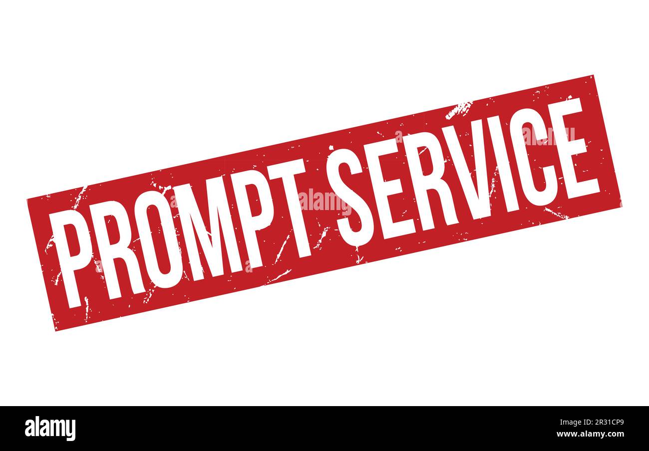 Prompt service stamp hi-res stock photography and images - Alamy
