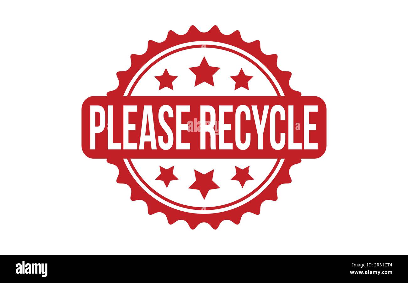Please Recycle Rubber Stamp Seal Vector Stock Vector Image & Art - Alamy