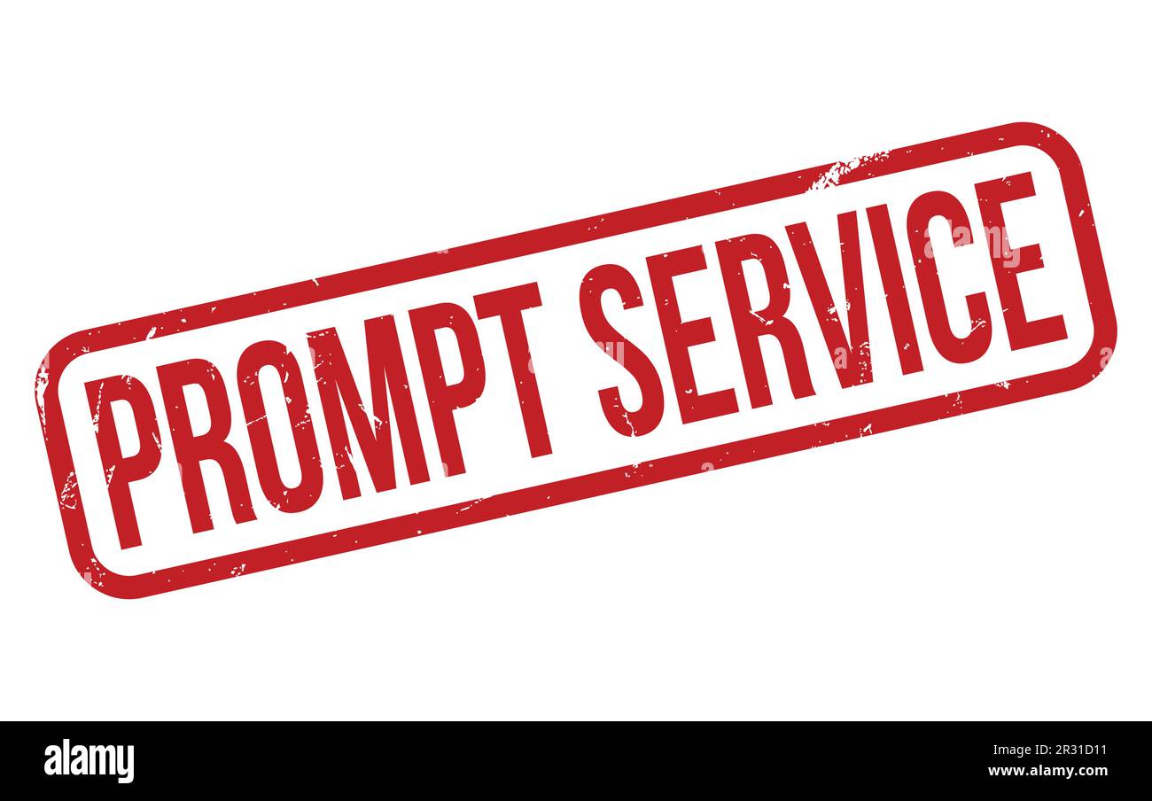 Prompt service stamp hi-res stock photography and images - Alamy