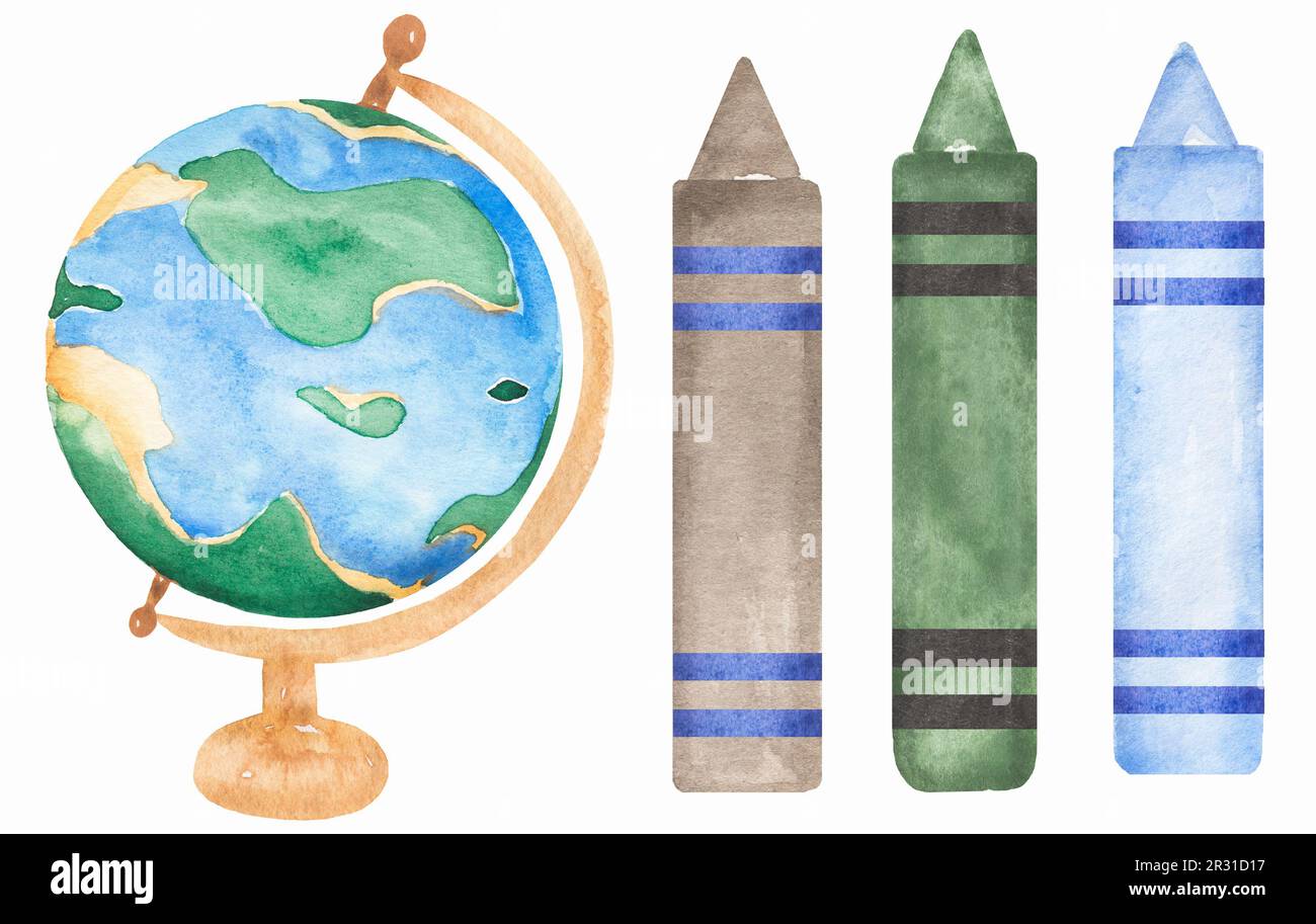 Green globe clipart hi-res stock photography and images - Alamy