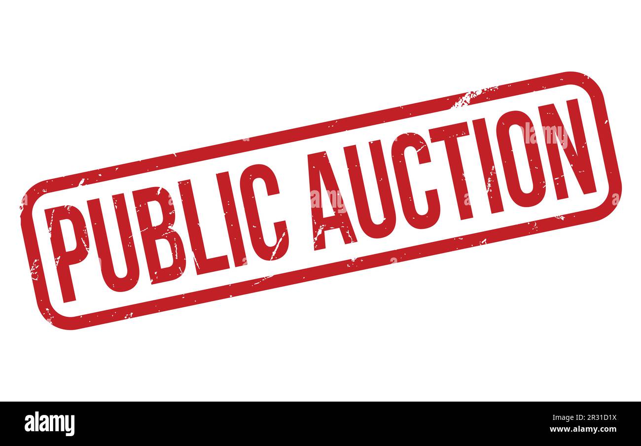 Public auction rubber stamp hi-res stock photography and images - Alamy