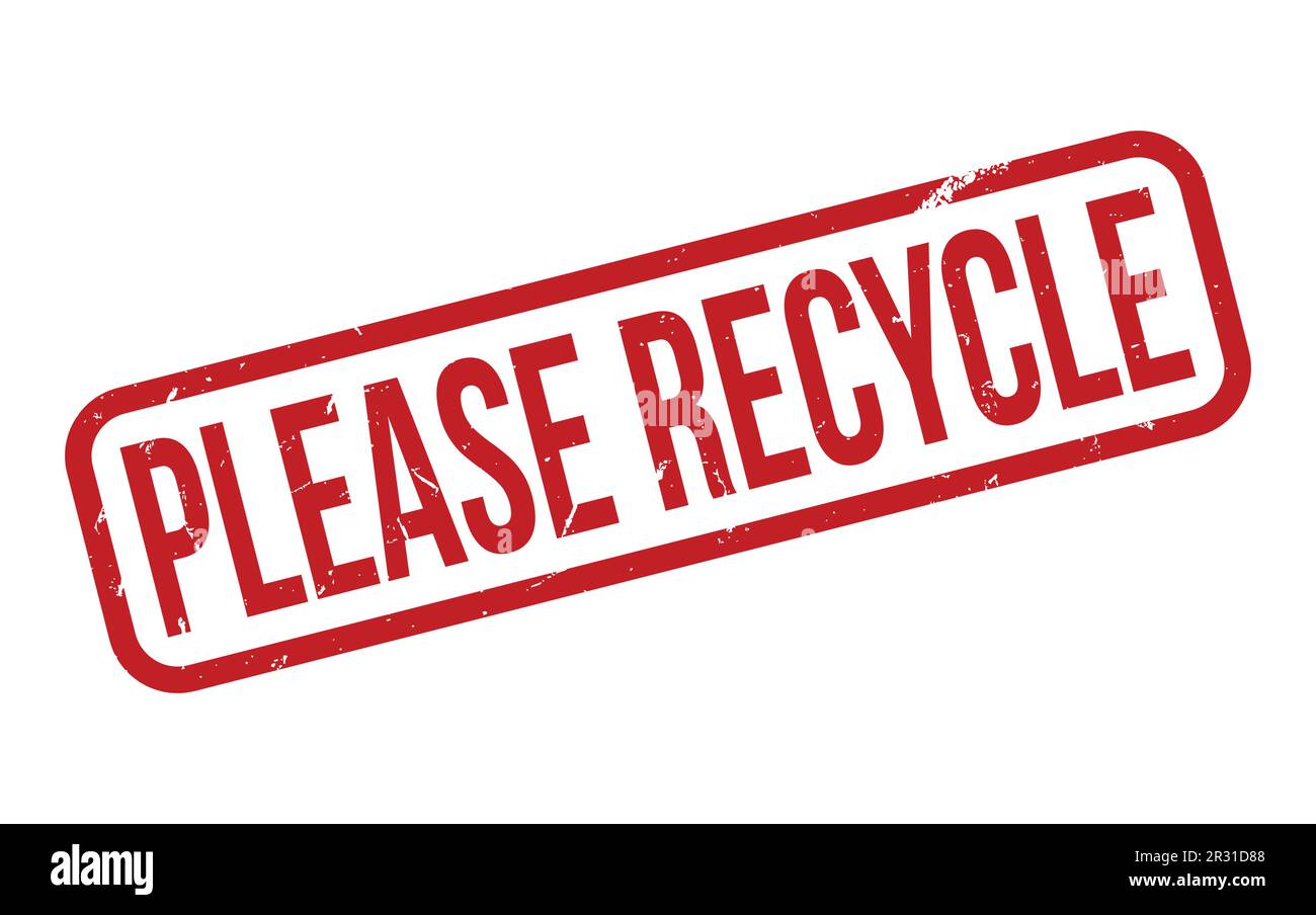 Please Recycle Rubber Stamp Seal Vector Stock Vector Image & Art - Alamy