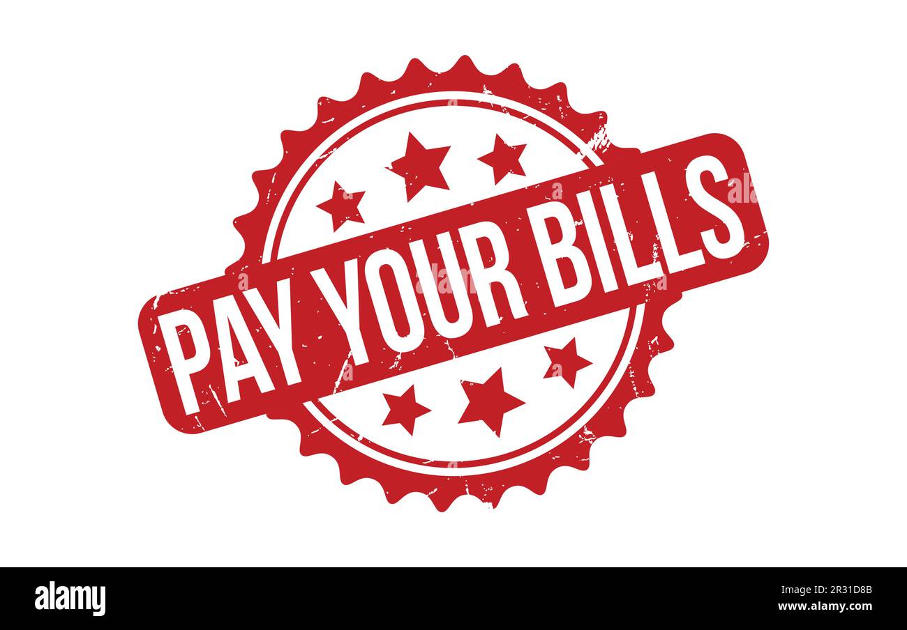Red Pay Your Bills Rubber Stamp Seal Vector Stock Vector Image & Art ...
