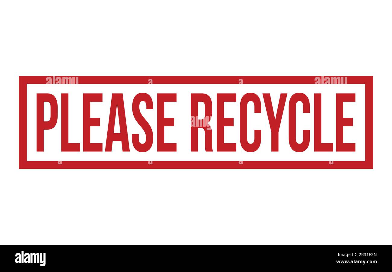 Please recycle seal hi-res stock photography and images - Alamy