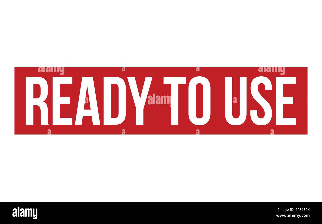 Ready To Use Rubber Stamp Seal Vector Stock Vector Image & Art - Alamy
