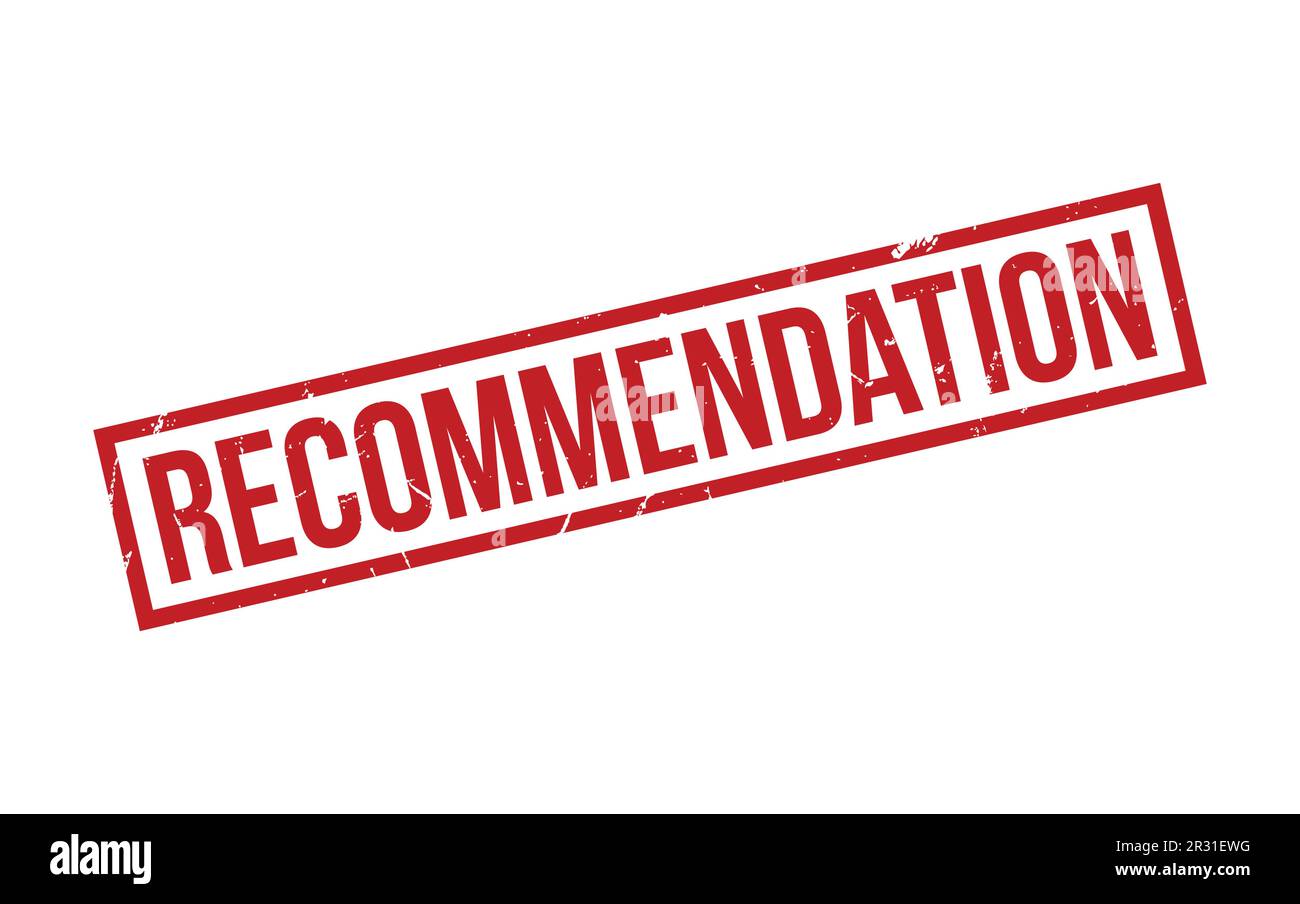 Red Recommendation Rubber Stamp Seal Vector Stock Vector Image & Art ...