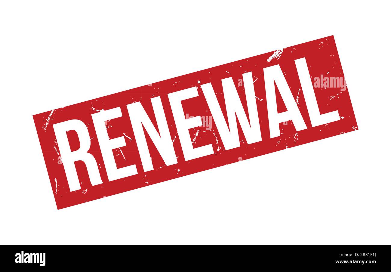 Renewal Rubber Stamp Seal Vector Stock Vector Image & Art - Alamy