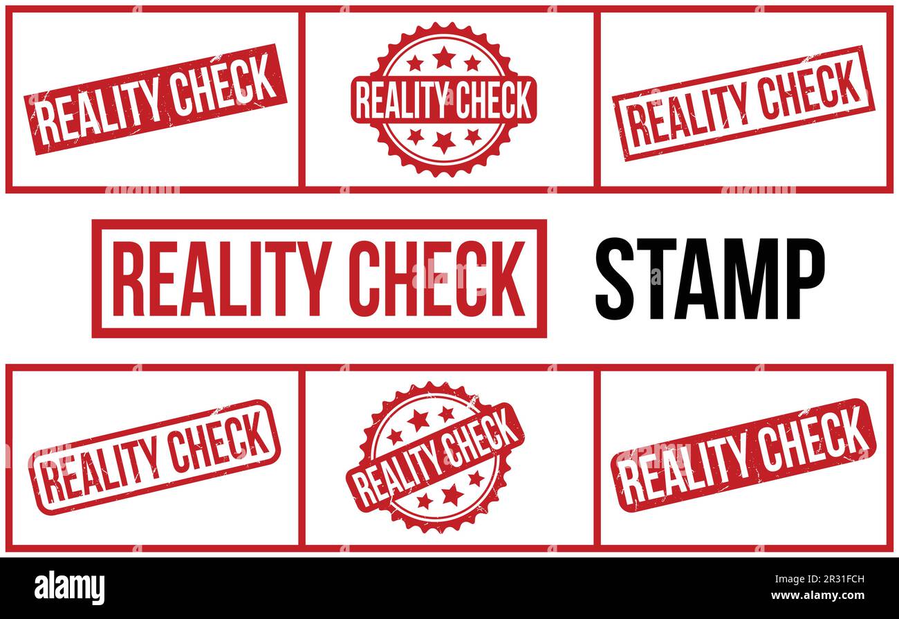 Reality check rubber stamp hi-res stock photography and images - Alamy