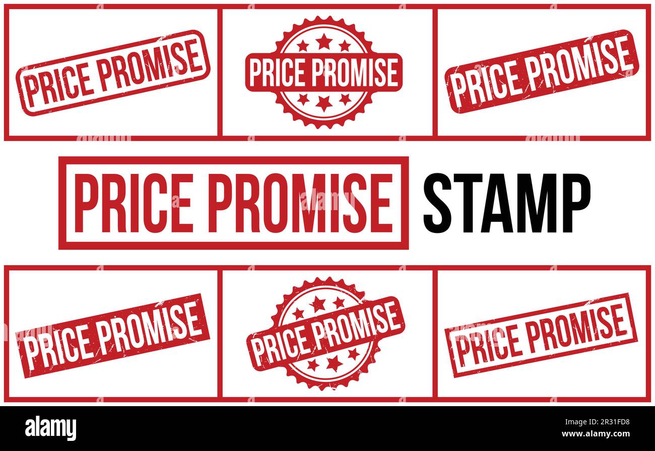 Price Promise rubber grunge stamp set vector Stock Vector Image & Art ...