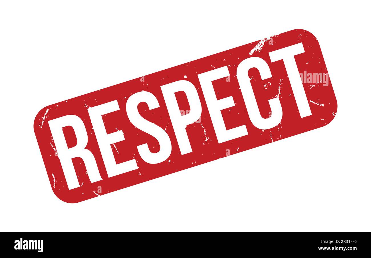 Respect rubber grunge stamp seal vector Stock Vector Image & Art - Alamy