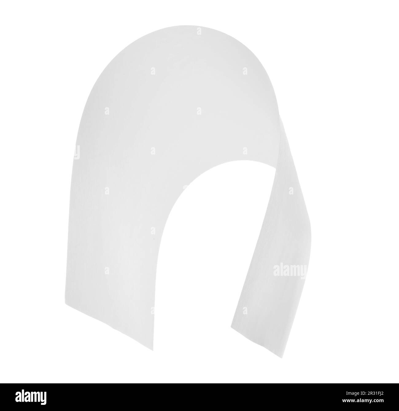 One sheet of paper isolated on white Stock Photo - Alamy