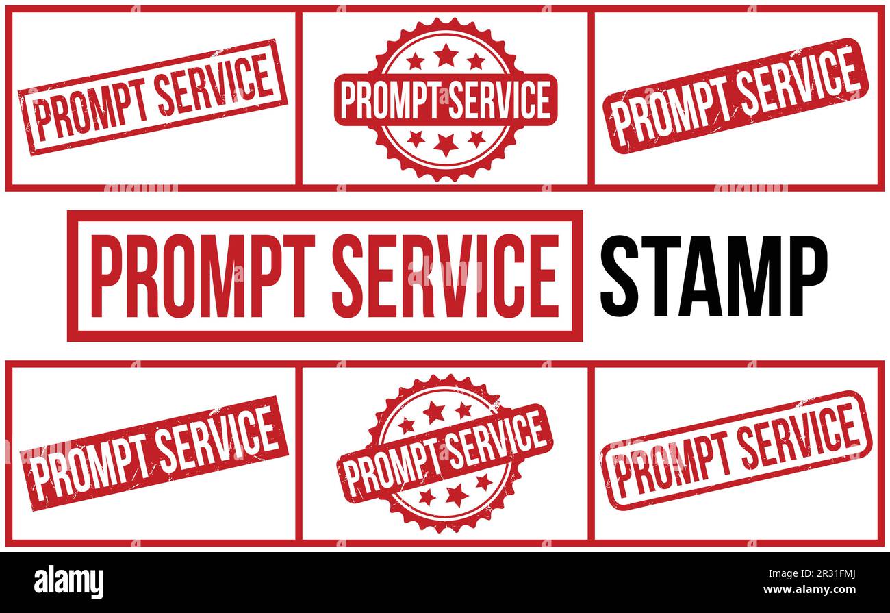 Prompt service stamp hi-res stock photography and images - Alamy