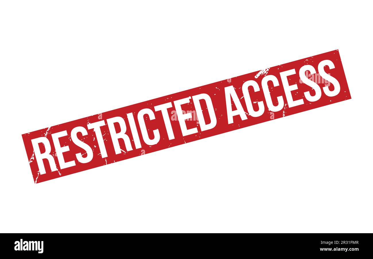Red Restricted Access Rubber Stamp Seal Vector Stock Vector Image & Art ...