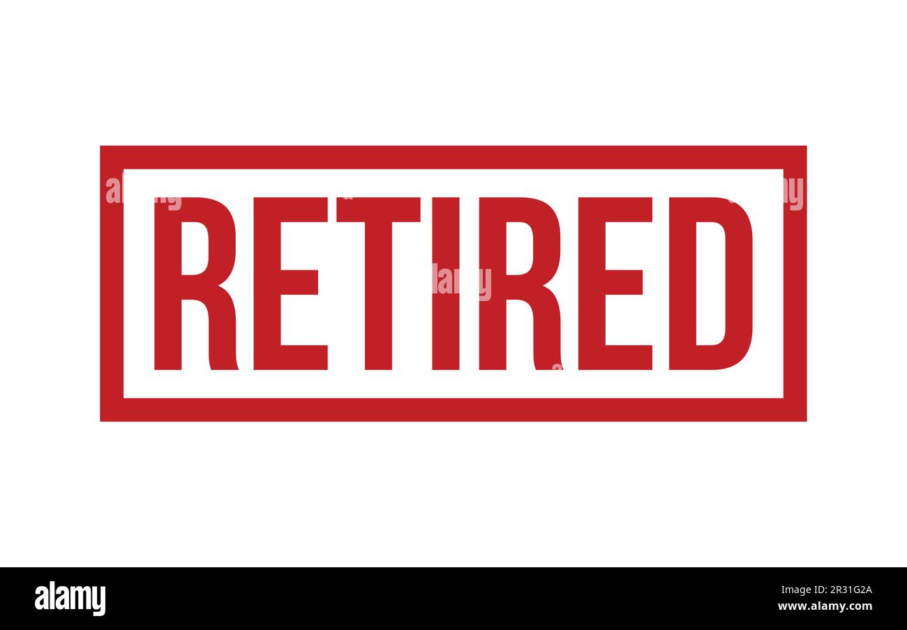 Red Retired Rubber Stamp Seal Vector Stock Vector Image & Art - Alamy