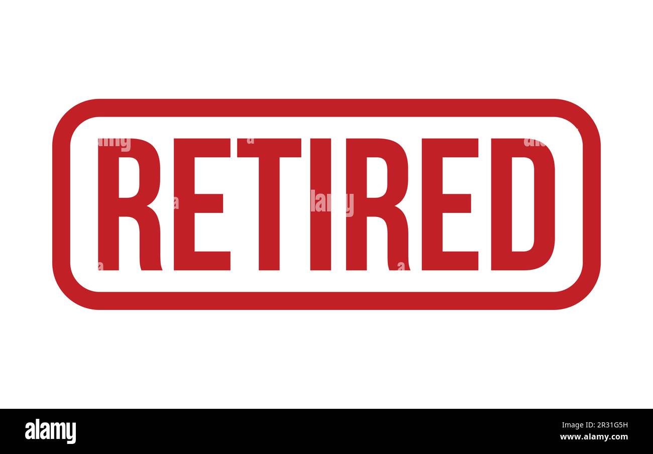 Red Retired Rubber Stamp Seal Vector Stock Vector Image & Art - Alamy