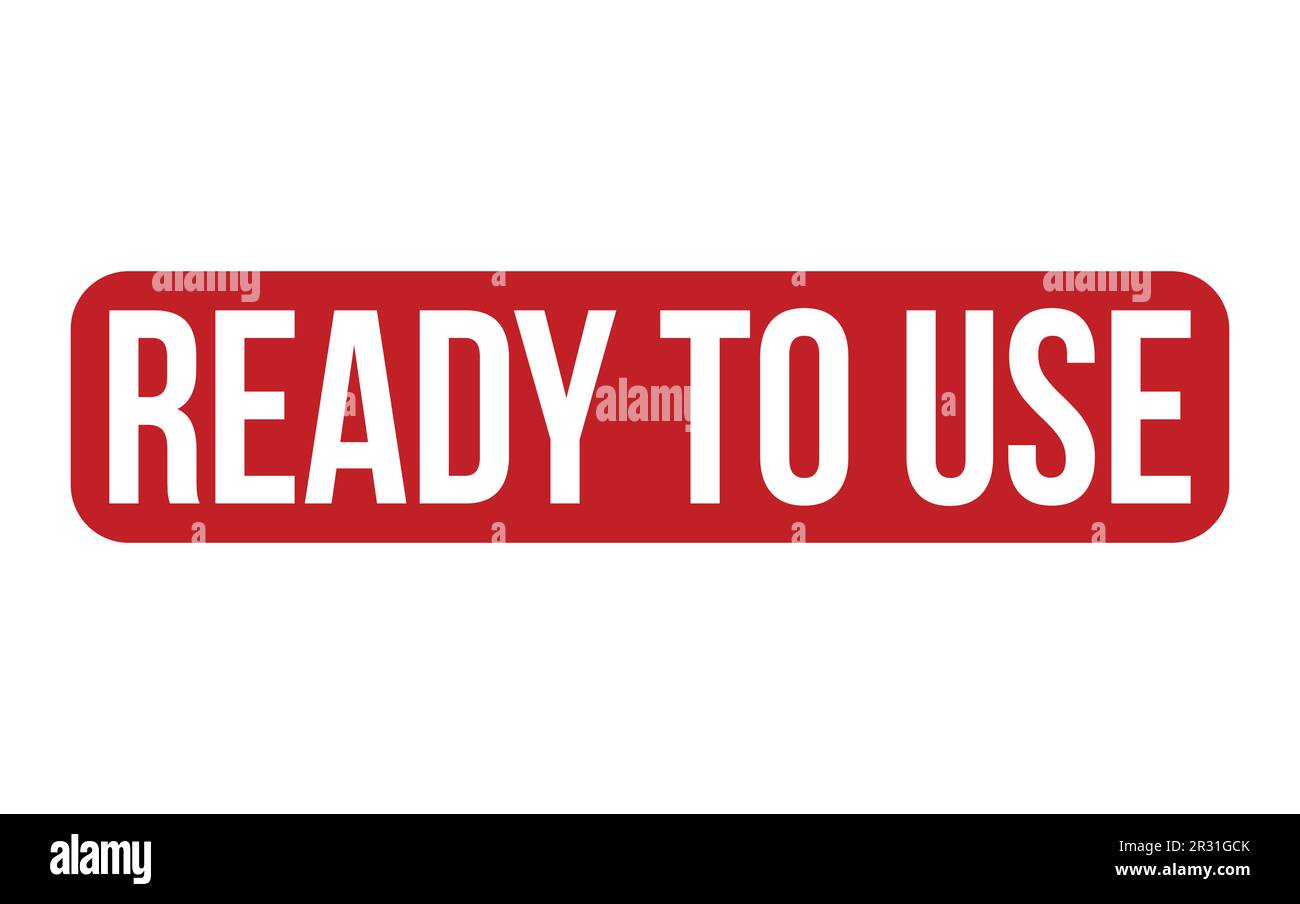 Ready To Use Rubber Stamp Seal Vector Stock Vector Image & Art - Alamy