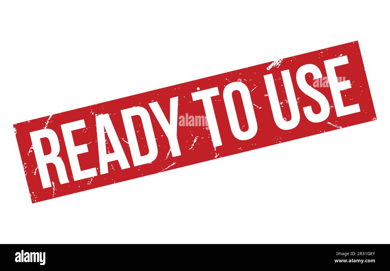 Ready To Use Rubber Stamp Seal Vector Stock Vector Image & Art - Alamy