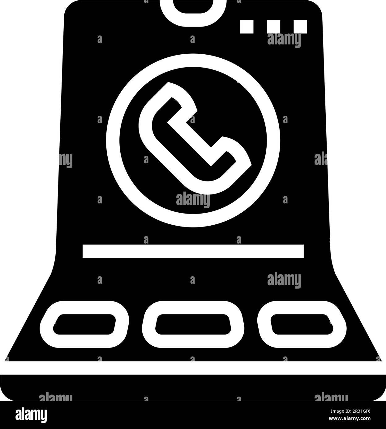 foldable electronics future technology glyph icon vector illustration ...