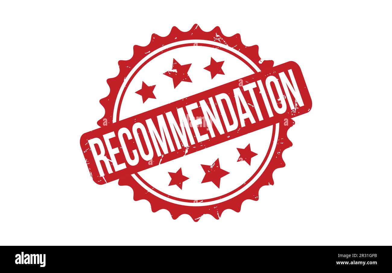 Red Recommendation Rubber Stamp Seal Vector Stock Vector Image & Art ...