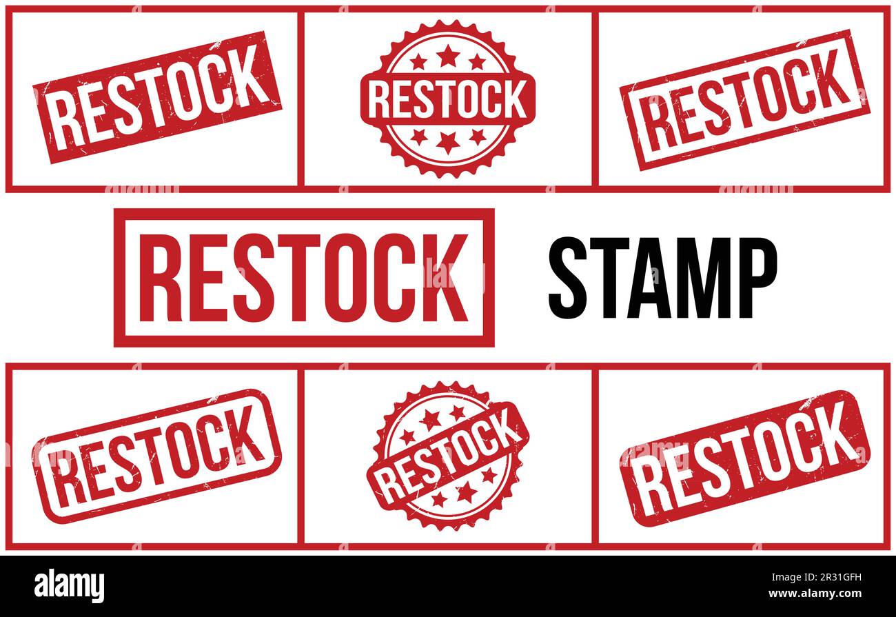 Restock stamp hi-res stock photography and images - Alamy