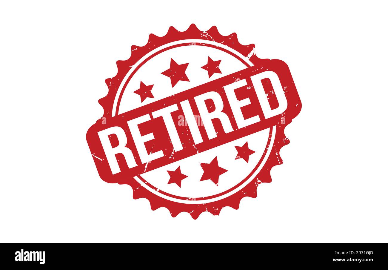 Red Retired Rubber Stamp Seal Vector Stock Vector Image & Art - Alamy